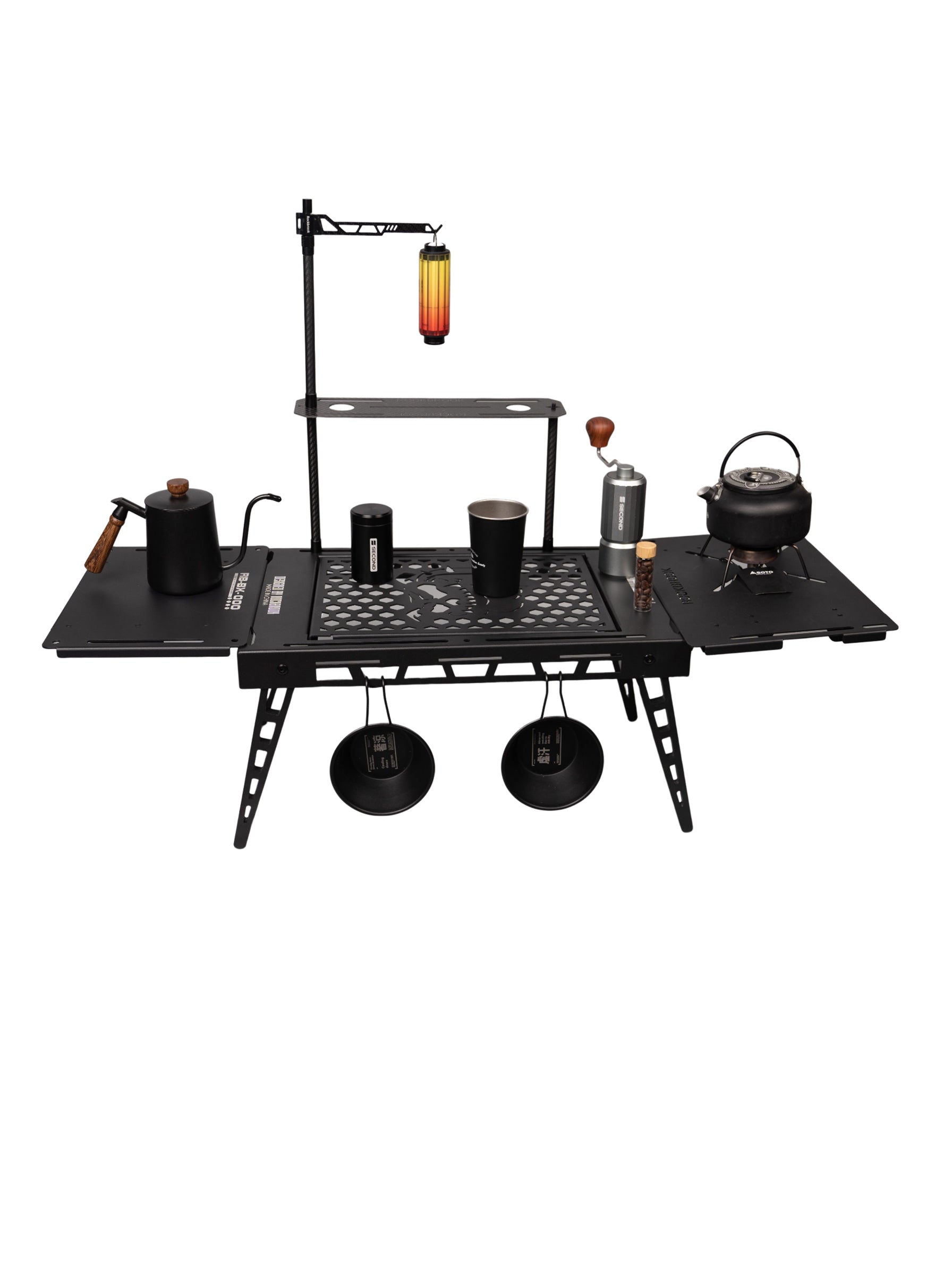 ROCKBROOK | Camping Storage Box, Camping Box with Table & Camping Stov